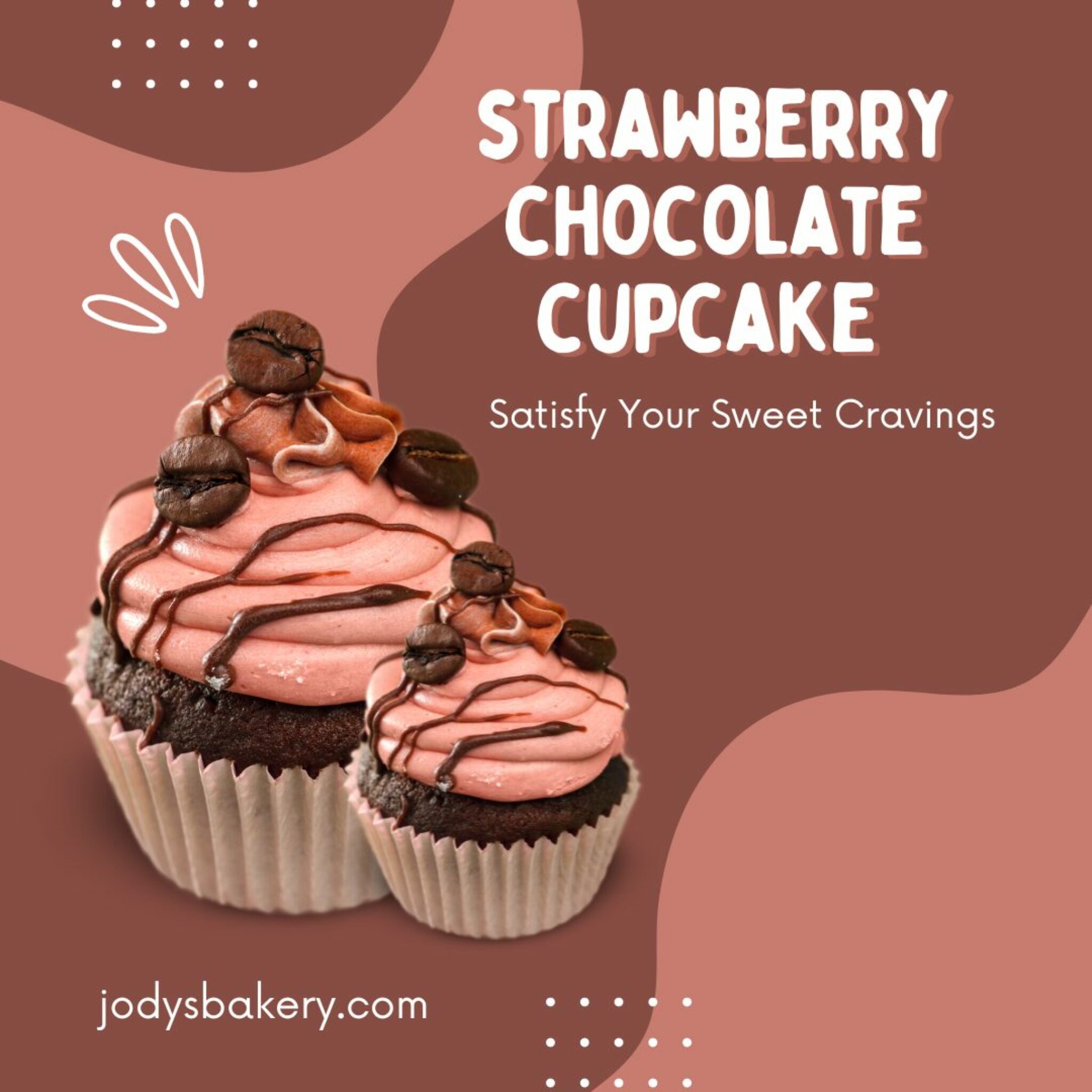 Strawberry chocolate cupcake recipe - Jody's Bakery