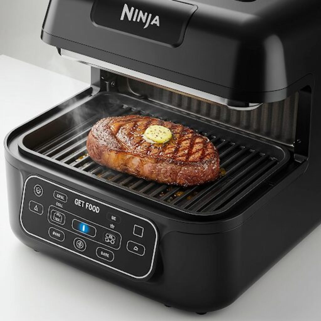 🥩🔥 Perfect Juicy Grilled Steak with Garlic Butter – Made with the Ninja ...