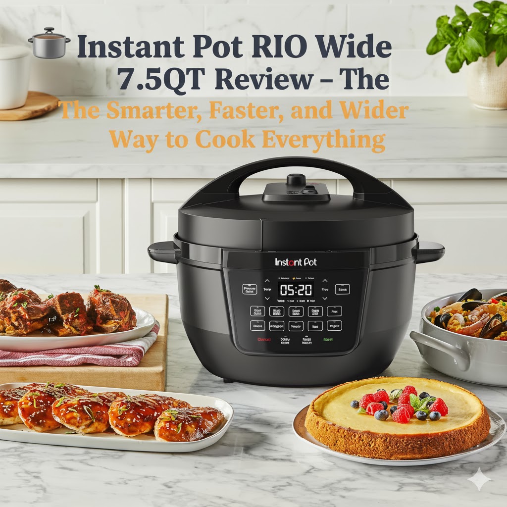 🍲 Instant Pot RIO Wide 7.5QT Review – The Smarter, Faster, and Wider ...